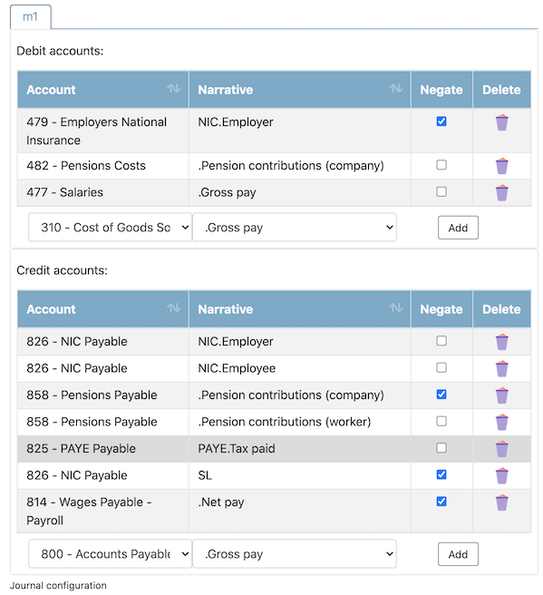 Xero Journal — paiyroll documentation